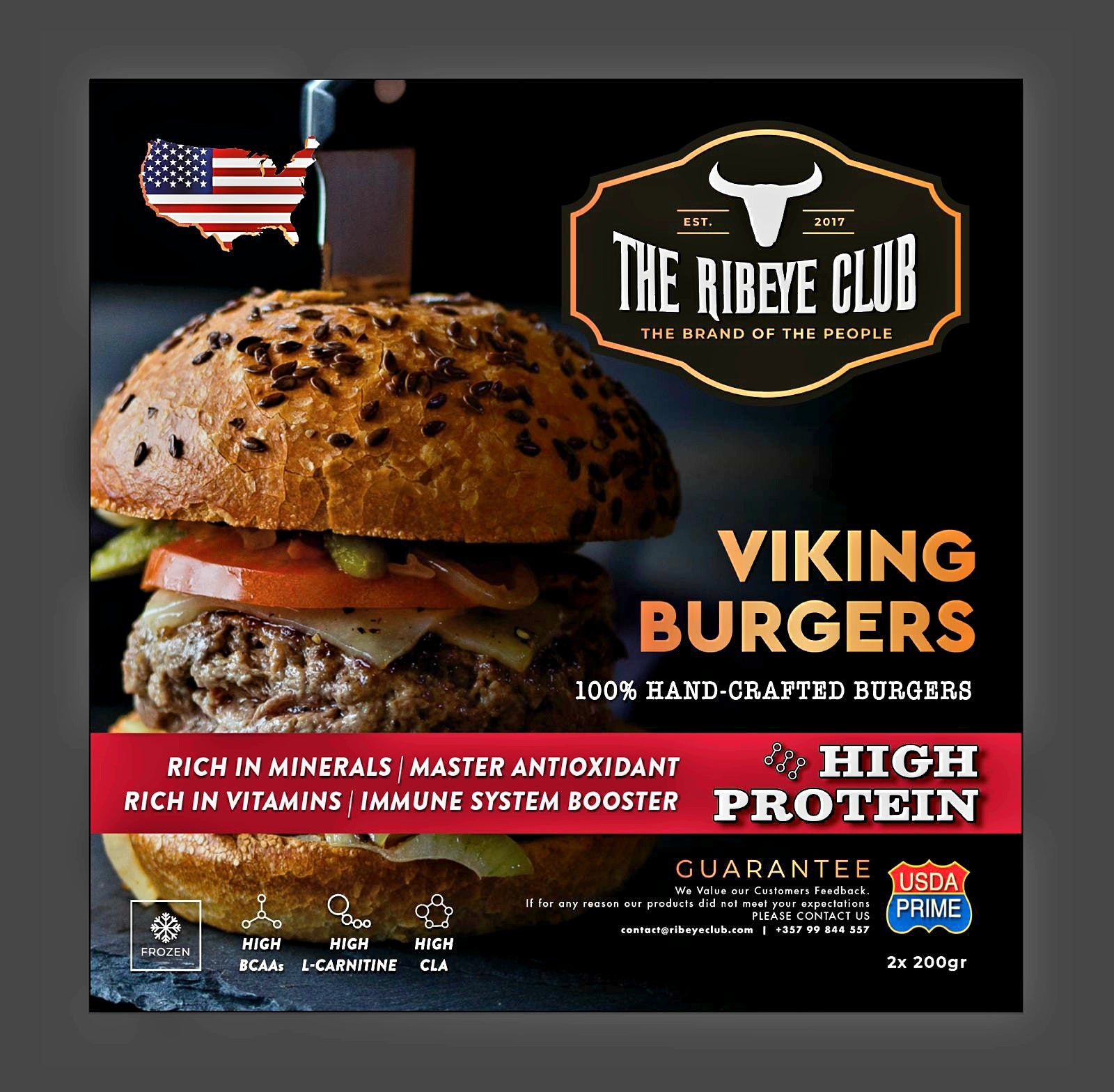 Black Angus Beef Burgers - Ribeye Club